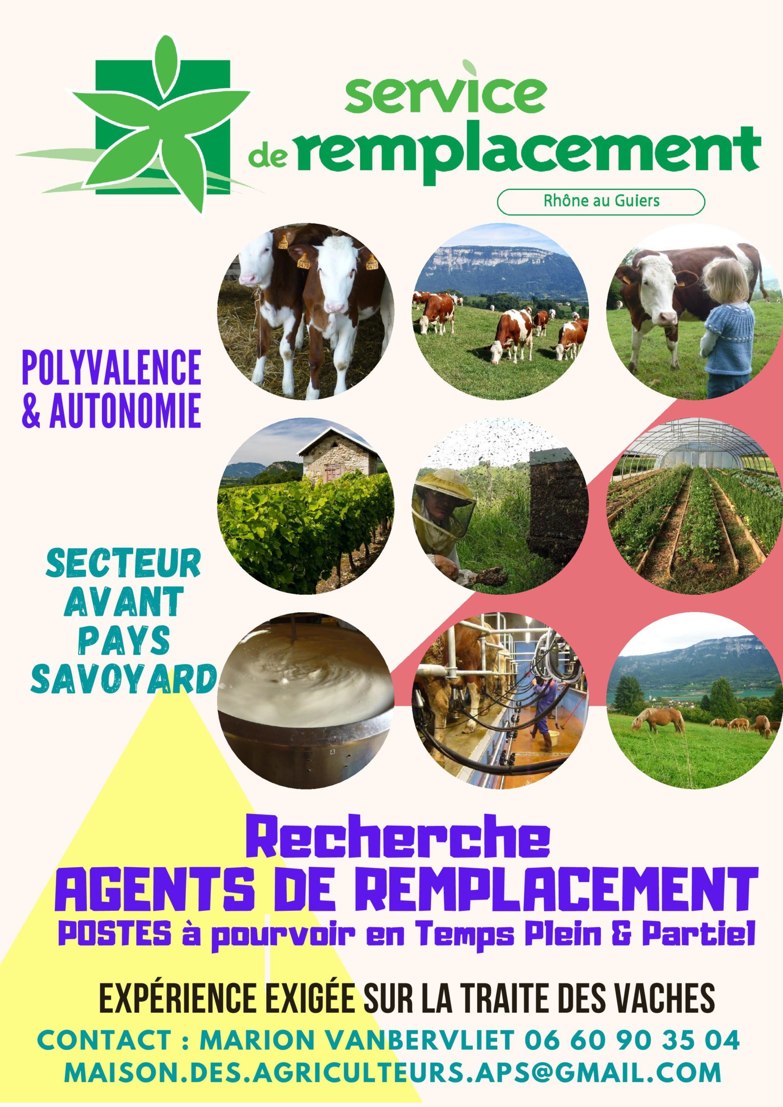 Le service de remplacement recrute des agents de remplacements à temps ...